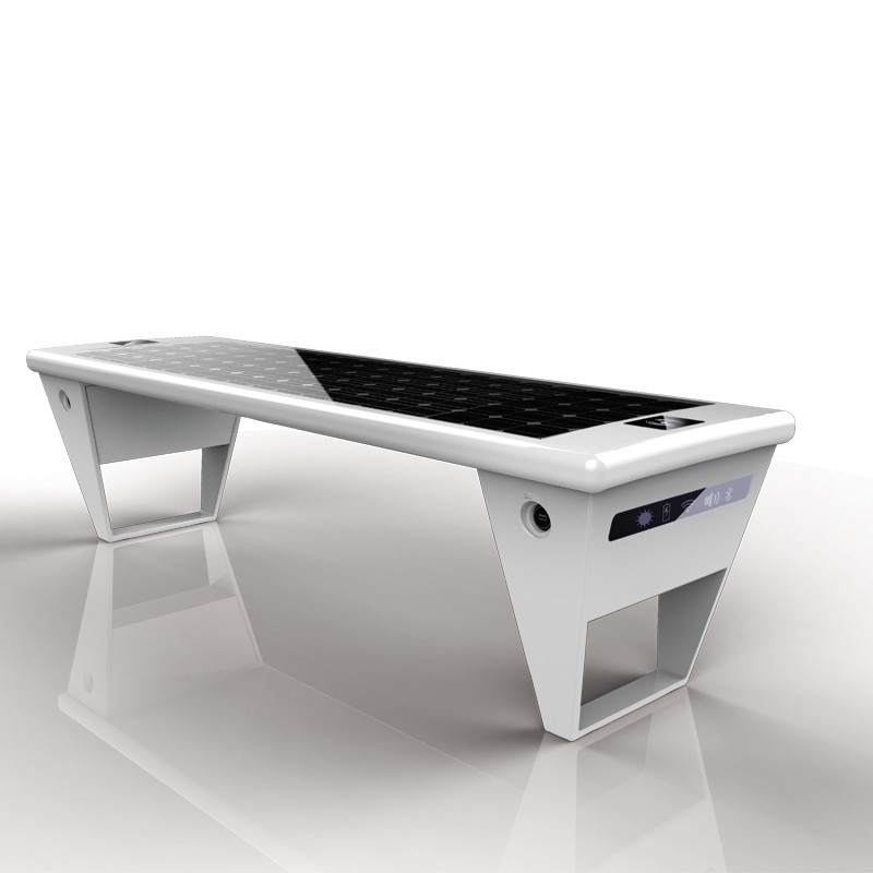 Smart Solar Powered Outdoor Street Furniture Bench